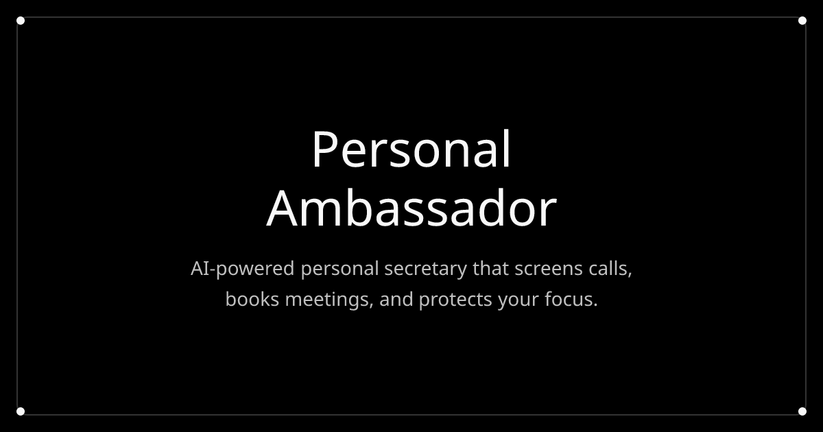 Sign in | Personal Ambassador